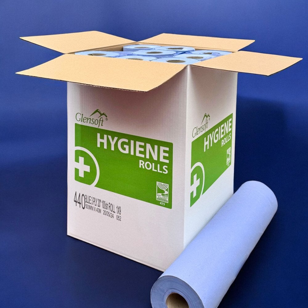 3 Ply Luxury Blue Couch Rolls | Galleon Supplies
