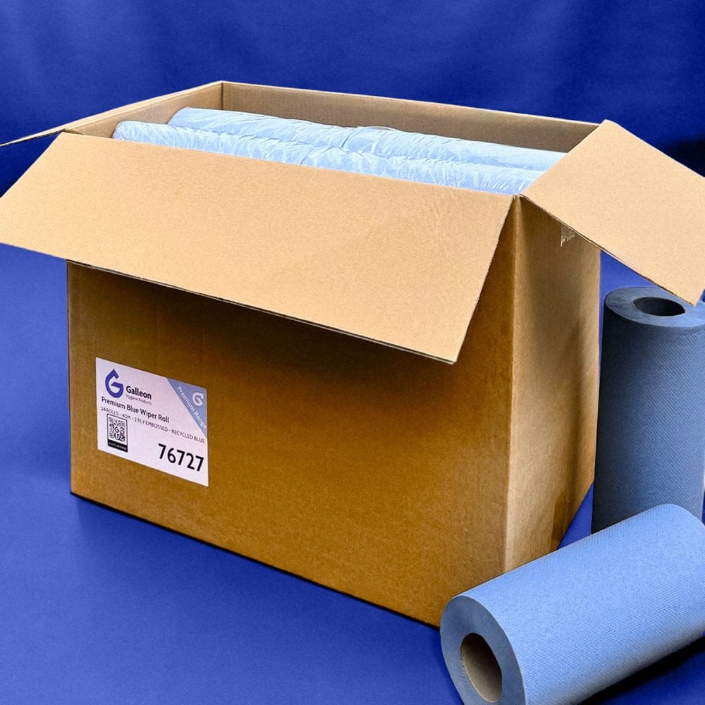 10" Wiper Rolls - Embossed - Blue – Galleon Supplies