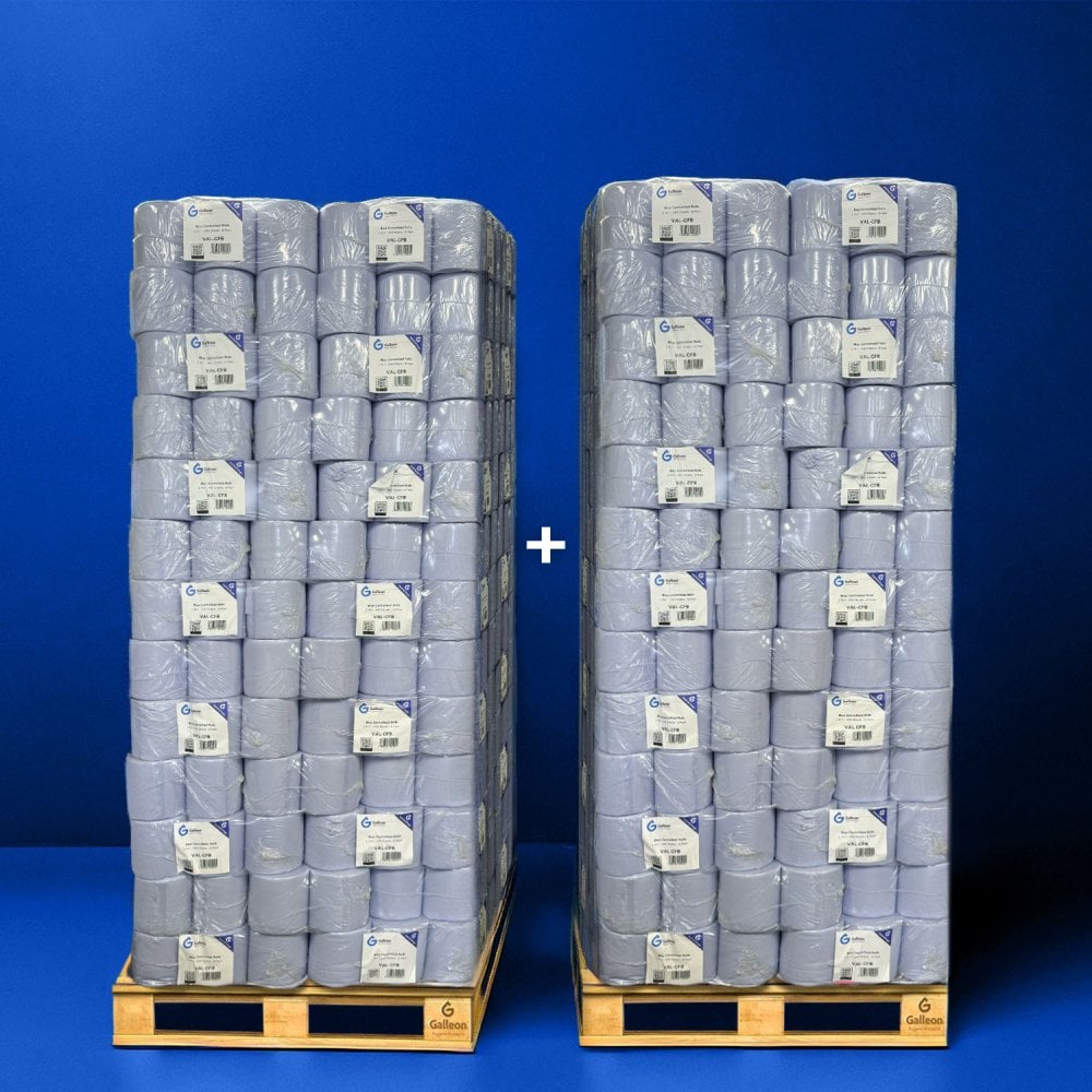 2 Pallet Offer: Value 2ply Blue Centrefeed Rolls | 182 Cases – Galleon ...