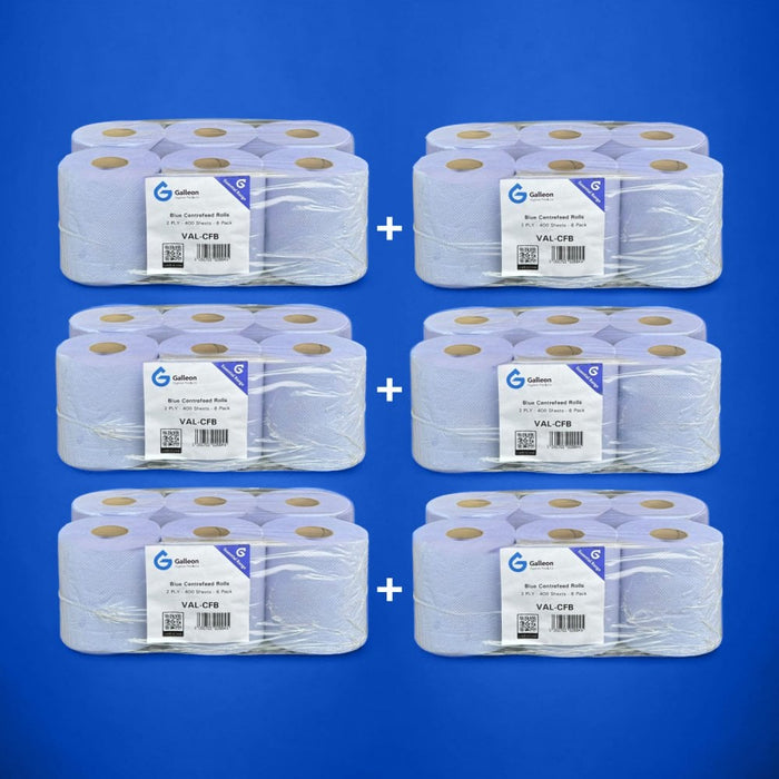 Blue Roll - Cases-Bundles-Pallets - From £3.60 per 6 Rolls | Free ...