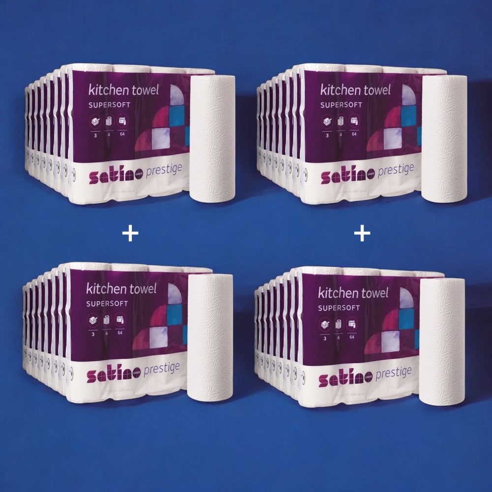 Prestige Premium Kitchen Rolls - 3 Ply x 32 Rolls | 4 Cases – Galleon ...